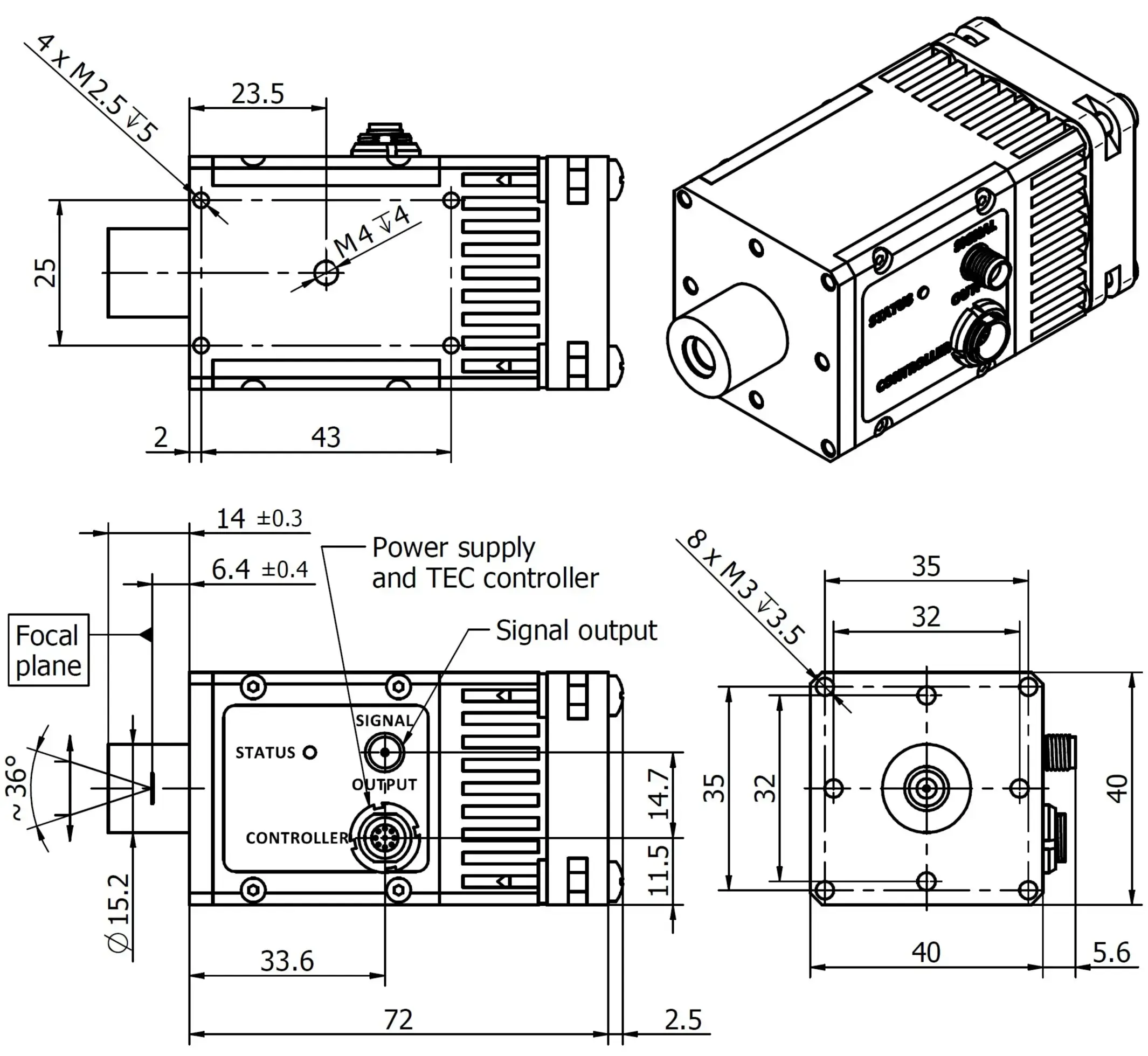 Programmable Ir Detection Module Based On Hgcdte Te Cooled Optically