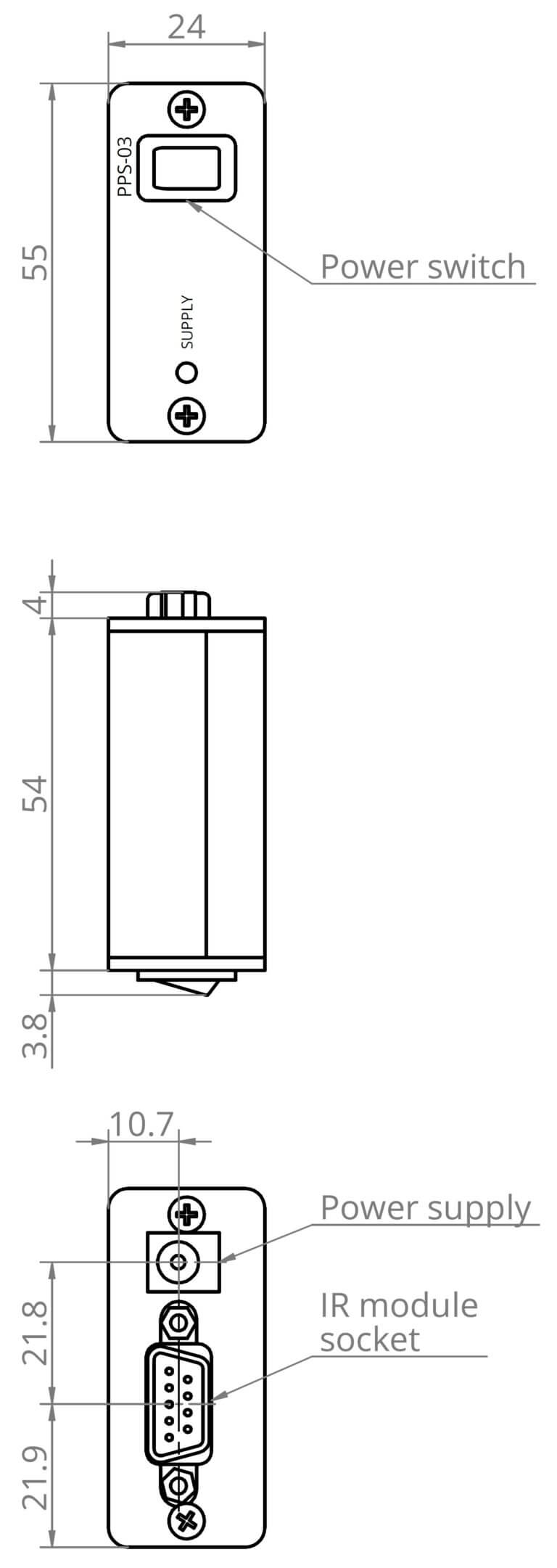 Small-size, universal PPS-03 power supply series - VIGO Photonics