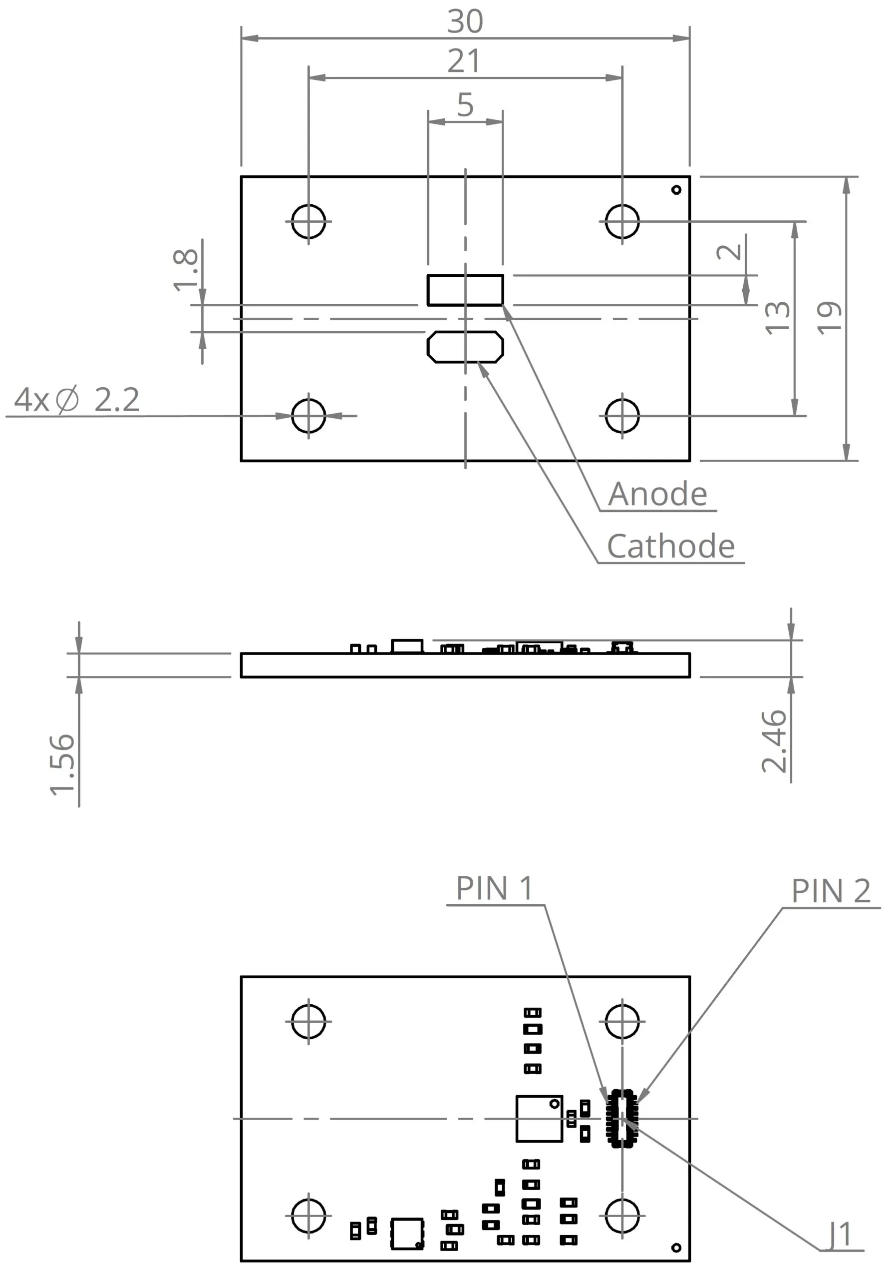 Differential amplifier for the SMD detectors SMD-3.6k-AMP - VIGO Photonics